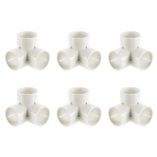 Fittings, 3 Way Elbow Connector Elbow Corner Fitting - White - Bed Bath ...