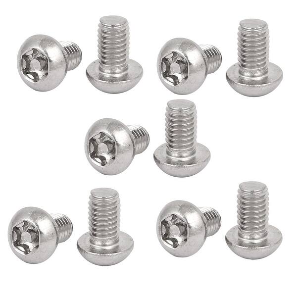 M6x10mm 304 Stainless Steel Button Head Torx Security Tamper Proof ...