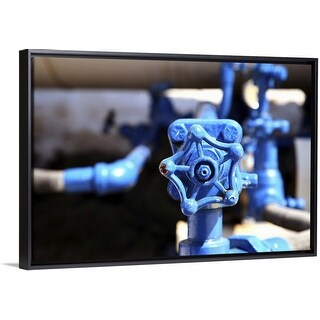 "Water tap connected to valve" Black Float Frame Canvas Art - Bed Bath ...