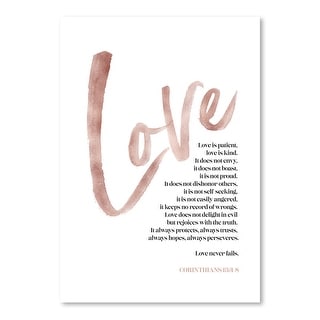 Americanflat - Love Is Patient by Elena David - 16"x20" Poster Art ...