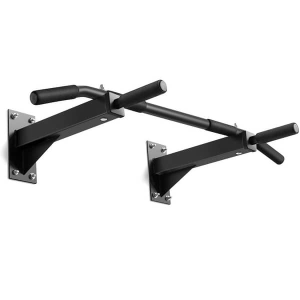 Wall Mounted Multi-Grip Pull Up Bar with Foam Handgrips - 37.5" x 20" x ...