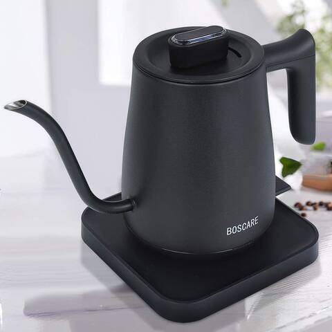 BOSCARE Gooseneck Electric Kettle Pour Over Coffee Teapots, 0.6L ...