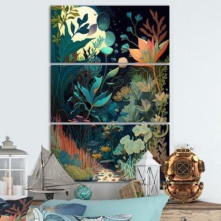 Designart "Bounties And Blooming Wilderness Blessings IV" Floral Canvas ...