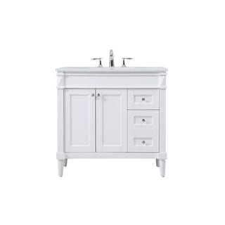 Elegant Decor 36 inch Single Bathroom Vanity - White - Bed Bath ...