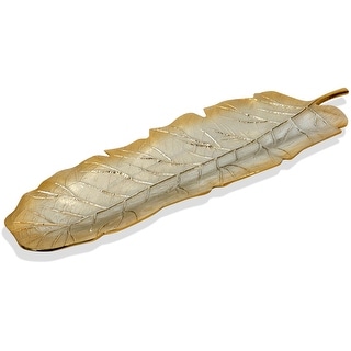 Asha - Aluminum Metal Decorative Leaf Dish - Small - Bed Bath & Beyond ...