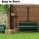 Gymax Lawn Roller Push/Tow Behind a Tractor Sod Drum Roller for Park ...