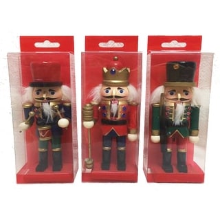 6" Traditional Nutcrackers, Set of 3 - Bed Bath & Beyond - 41010705