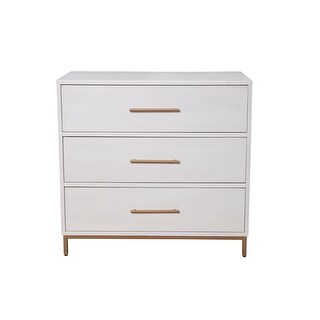 1562APB White Elegant Compact 3 Drawer Chest - Bed Bath & Beyond - 38307898