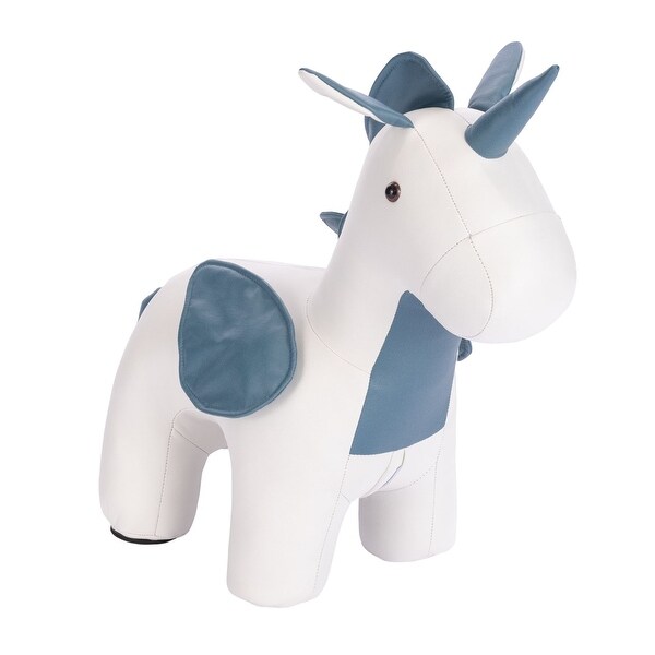 Q Max Fantasy Animal Shape Unicorn Ottoman for Kids Accent Footrest Upholstered Footstool Bed Bath Beyond 37090659