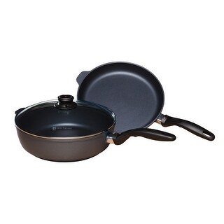 Swiss Diamond HD Induction 3 Piece Set: Fry Pan and Saute Pan - Bed ...