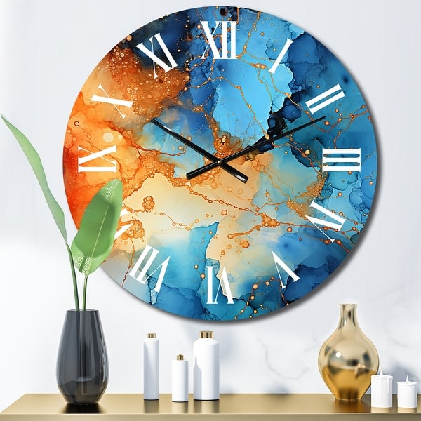 turquoise clock