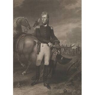 General Andrew Jackson In 1828 Military Portrait Engraving By Asher ...