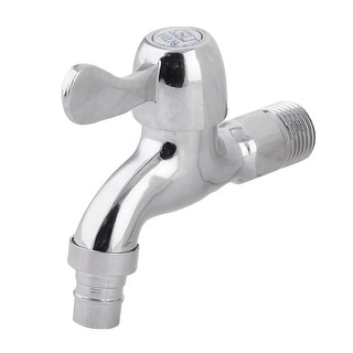 Home Kitchen Bathroom Stainless Steel Replaceable Water Tap Stopcock ...