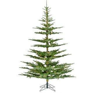 Puleo International 4.5' Pre-Lit Natural Fir Christmas Tree - 4.5 - Bed ...