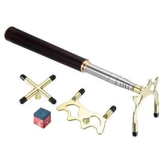 Wooden Retractable Billiard Cue Stick Bridge with 3 Types Bridge Heads ...