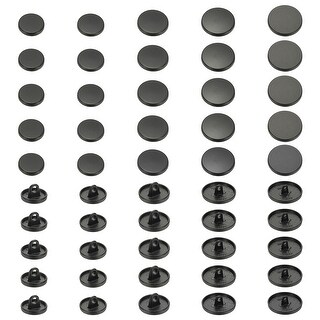 Metal Round Flat Buttons, Alloy Shank Round Shaped Sewing Buttons ...