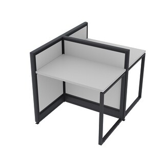 2 Person Small Call Center Cubicle Study Station With Power 2x3x39 ...