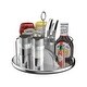 Yukon Glory Lazy Susan Caddy for Utensils Condiments Napkins Salt and ...