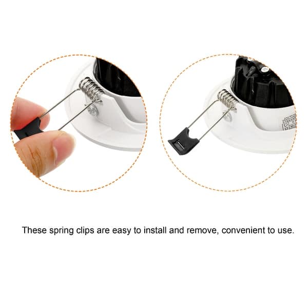 Downlight Spring Clip Ceiling Lamp Recessed Lighting Clamps Black - Bed ...