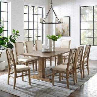 Crosley Joanna 9-piece Rustic Dining Set - Bed Bath & Beyond - 32302111