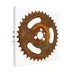 RetroPlanet 'Rusty Fine Tooth Gear Wall Decal 24' Canvas Art - Bed Bath ...