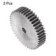 2pcs Spur Gear 6mm Inner Hole Gear 44T Mod 1 Carbon Steel Motor Gear ...