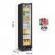 Yeego 16.93" Commercial Beverage Refrigerator Cooler, Glass Door ...