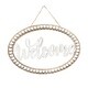Distressed Beaded Wall Sign 'Welcome" - Bed Bath & Beyond - 36295944