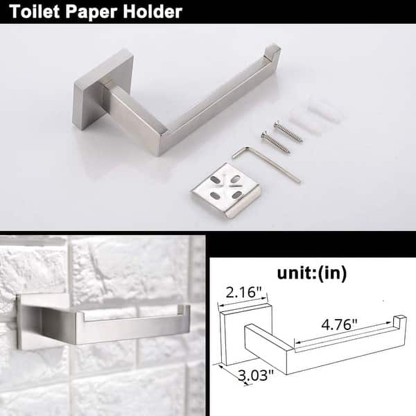 Interbath 5 Pieces Bathroom Hardware Accessories Set - Bed Bath ...