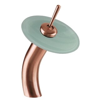 Cast Antique Copper Waterfall Faucet Teal 12" H Single Hole | Renovator ...