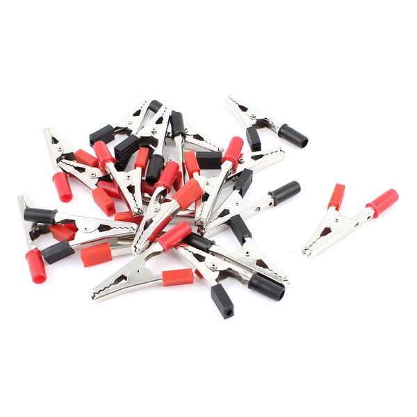 20 x Insulated Crocodile Alligator Clips Clamps for Charge Cable - Red ...