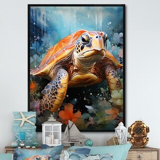Designart "Abstract Representation Of A Turtles Harmony Usin 51Adc834 ...