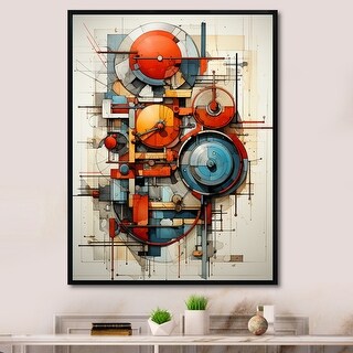 Designart "Constructivism Dynamic Assemblage Geometric III ...