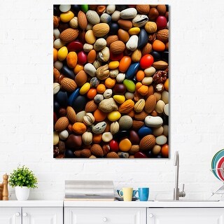 Designart "Nuts Crunchy Multicolor Palette " Nuts Wall Art - Bed Bath ...