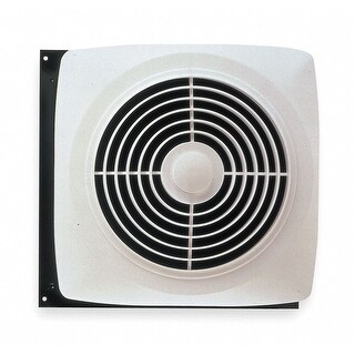 Exhaust Fan: 270 cfm, 285 sq ft Coverage, 10 in Duct, 8 sones, For 4 1/ ...