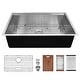 30 Inch Workstation Ledge kitchen Sink Undermount 304 Stainless Steel ...