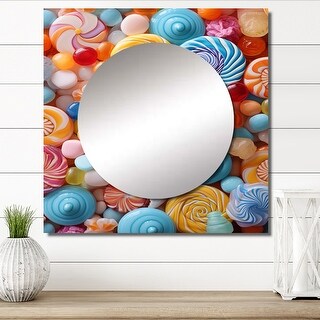 Designart "Popart Candies dessert" Desserts Wall Mirror - Food ...