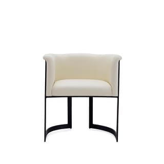 Corso Metal Vegan Leather Dining Chair in Cream - Bed Bath & Beyond ...
