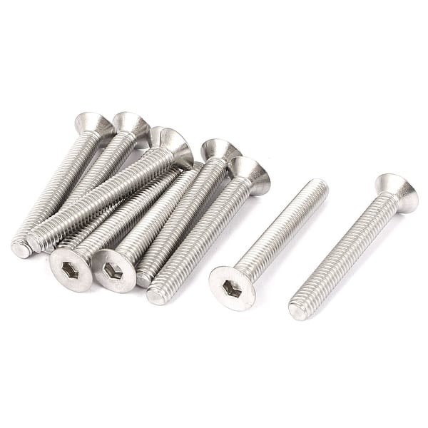 M6x45mm Stainless Steel Hex Socket Flat Head Countersunk Bolts Screw ...