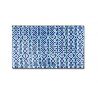 HomeRoots 5' X 7' Blue And Blue Oriental Area Rug - 5' Octagon - Bed ...