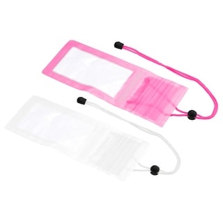 2 Pcs Waterproof Bags for Swimming Pool Storage Cases, White & Pink ...