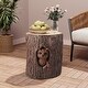 COSIEST Outdoor Wood Tree-Trunk Log Stool - Bed Bath & Beyond - 34630918