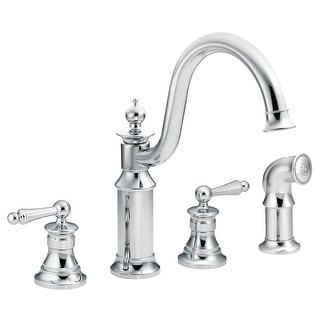 Moen S712 Waterhill High-Arc Kitchen Faucet with Side Spray - Bed Bath ...