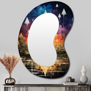 Designart - Whispers Of Sacred Sorrow - Abstract Landscapes Wall Mirror ...