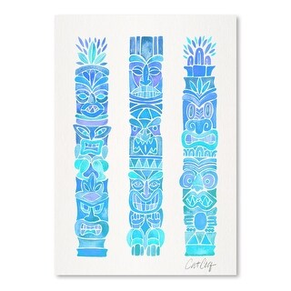 Americanflat - Tiki Totems by Cat Coquillette - 16"x20" Poster Art ...