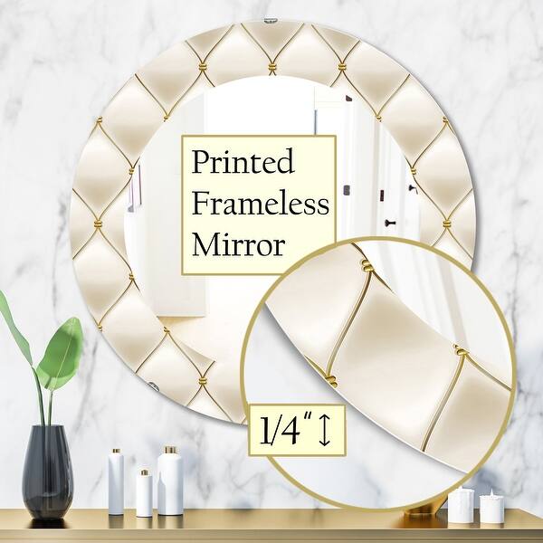 fancy oval mirror
