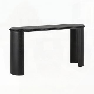 Entryway Accent Table with Beaded Trim and Reversible Curved Legs,for ...