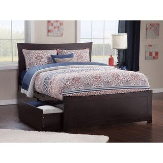 Metro Espresso Queen Platform Bed with 2 Drawers - Bed Bath & Beyond ...