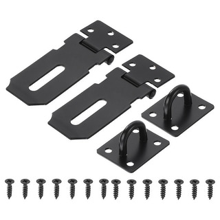 2Pcs 3 Inch Stainless Steel Door Locks Hasp Latch Hinge Lock with ...