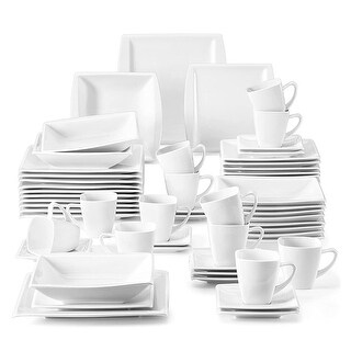 MALACASA 60-Piece Porcelain Dinnerware Set (Service for 12) - Bed Bath ...